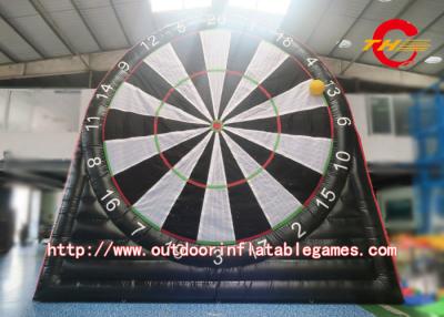 China Outdoor Sports Giant Inflatable Model Fashionable Blue Dart Board For Football Game for sale