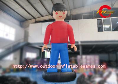 China Red / Blue Advertising Inflatable Model Novelty Inflatable Cartoon Character for sale