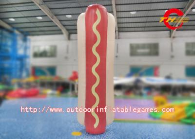 China Commercial Inflatable Model Hot Dog Shaped Durable 0.55 1000D Pvc Tarpaulin for sale