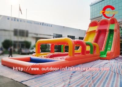 China Funny Giant Inflatable Water Slide Inflatable Jumping House For Kids / Adults for sale