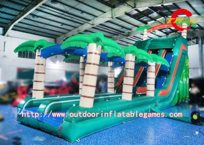 China Custom PVC Tarpaulin Inflatable Water Slide For Adult / Kids 15m Waterproof for sale