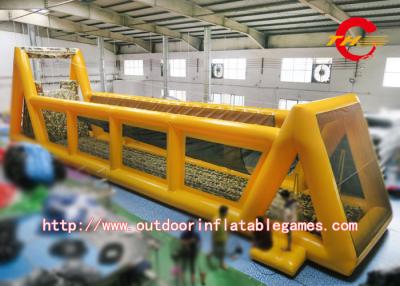 China Portable Inflatable Sport Game / Long Giant Inflatable Zip Line For Adults for sale