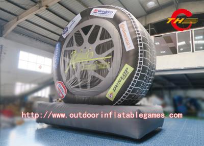 China Giant Logo Printing Inflatable Tire Model / Custom Advertising Inflatables Tire for sale
