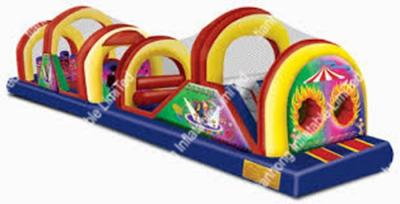China Commerical15oz pvc bedekte Vinyl Opblaasbare Hinderniscursus voor Volwassene met een laag Te koop
