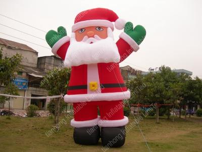 China OEM Oxford Blow Up Cartoon Characters Giant Inflatable Santa Claus for sale
