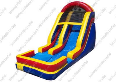 China 0.55 mm PVC Hippo Garden Inflatable Lake Slide For Pool With Fire Resistance for sale