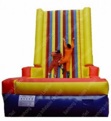 China Waterproof Rock Clamping Inflatable Sports Games With 1000D PVC tarpaulin Magic Wall for sale