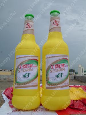 China Interesting Thicken Oxford decorative Juice Bottle Inflatable Model For Rental for sale