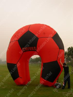 China Football Logo Cartoon Inflatable Model For Outdoor Advertising  Decorate for sale