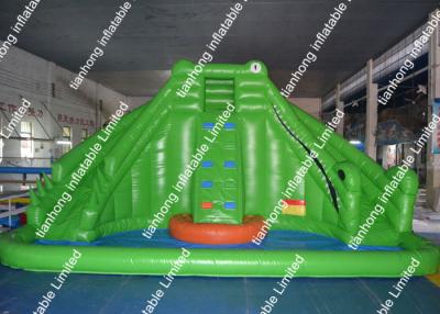 China 7m X 5m Big Inflatable Water Slide 0.55mm Pvc For Adventure Playground for sale