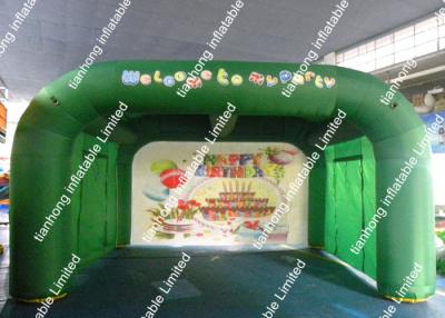Cina Bene durevole gonfiabile della tenda di promozione di mostra con stampa verde in vendita