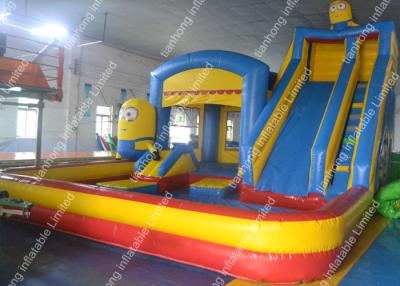 China Indoor Kids Cartoon Inflatable Castle Slide / water slide bounce house for sale