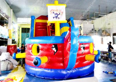 China Outdoor Commercial Inflatable Bounce House ,  Pvc Pirate Ship Inflatable Castle for sale