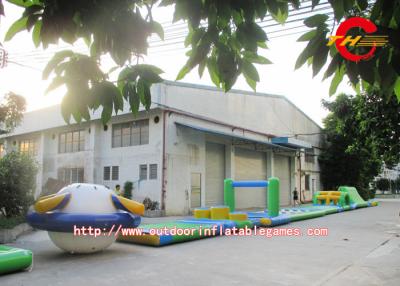 China Heat sealing Inflatable Water Games Fireproof with air blower for sale