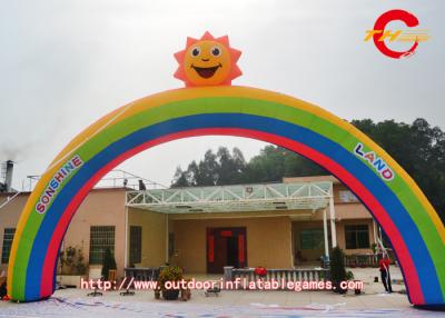 Cina Sun gonfiabile dell'arcobaleno dell'esposizione dell'arco del panno di Oxford impermeabile in vendita
