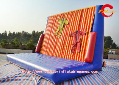 China Adult Outdoor Sports Running Blue Magic Wall PVC Inflatable Model for sale