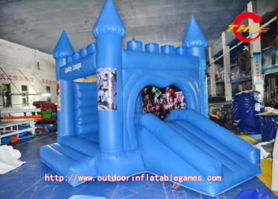 China Blue PVC Inflatable water slide bounce houses Children's Park for sale