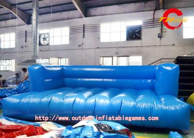China Outdoor PVC Sofa Inflatable Model Advertising 8m × 3m Blue 0.55mm for sale