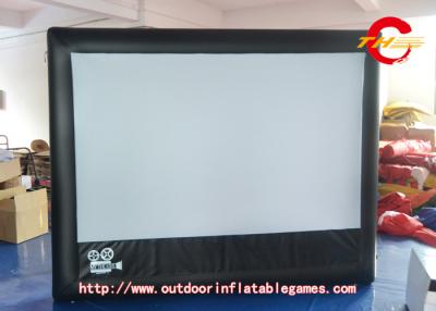 China Black Advertising Inflatable Outdoor Movie Screen Customized for sale