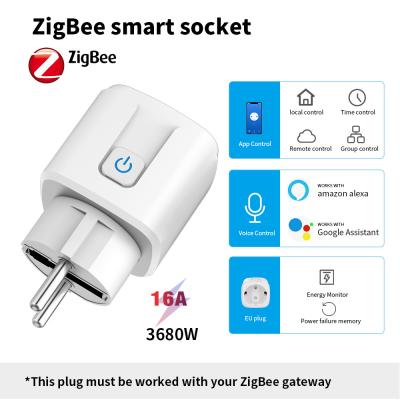 China EU Plug Tuya Remote Power Socket Life APP Intelligence Remote Light Socket for sale