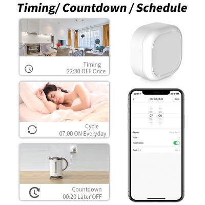 China Smart Home Automation Remote Light Switch 16A Breaker Module Tuya Smart Timer Wall Light Switch support voice control for sale