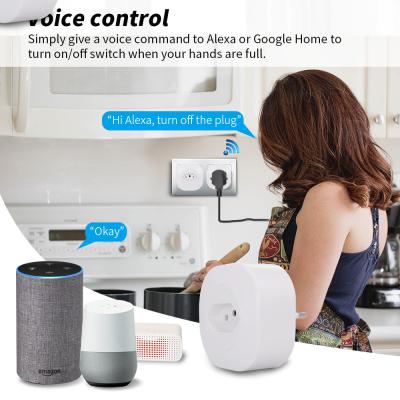 China Tuya WIFI Smart Socket Power Outlet Brazil Standard Smart Floor Socket 16A 220V 127V 50Hz for sale