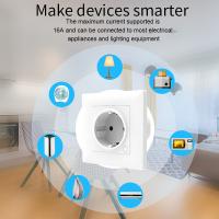 China Mtering Zigbee Wall Socket Intelligent 16A Smart Socket for sale