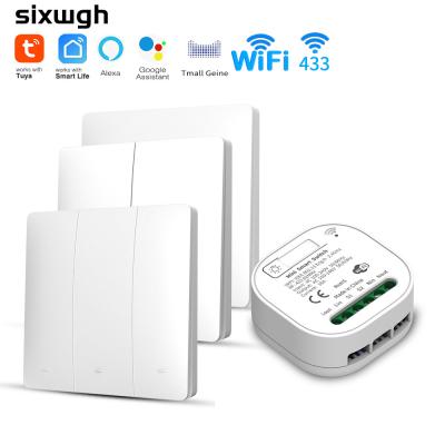 China 2.4GHz Wireless Remote Control Switch Wifi Three Key Self Homekit On Off Switch for sale