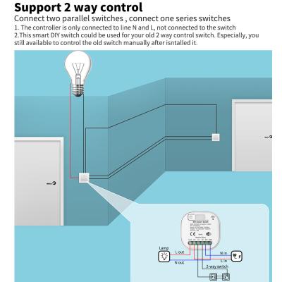 Cina interruttore on-off chiave di Homekit di auto di Wifi tre senza fili del teleruttore 2.4GHz in vendita