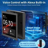 China 4inch Smart Home Touch Screen Panel Multimedia Interconnection Function Controller for sale