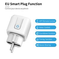 China Tuya Wifi Smart Socket Plug With Countdown / Timing Function for sale