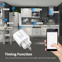China Tuya Wifi Smart Socket Plug With Countdown / Timing Function for sale