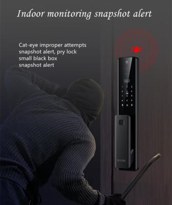 China Indoor Cat Eye Video Smart Security Lock 5 kind of unlock functions provide the most security home security systerm for sale