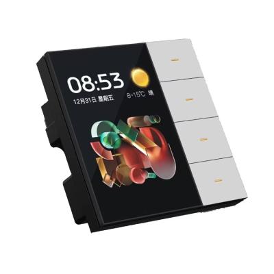 China SIXWGH Smart Life Smart Touch Wall Switch 4 Gang WiFi Zigbee Panel Radar Sensor Colorful Customized Luxury Home Hotel Office for sale