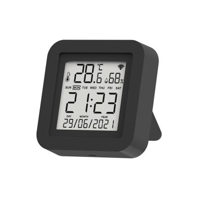 China SIXWGH 3-in-1 Smart Home Automation Device Tuya Wi-Fi IR Remote Control LCD Screen Temperature Humidity Sensor Voice Control for sale