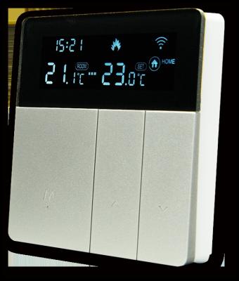 China SIXWGH Smart WiFi Thermostat Tuya App Voice Control 16A Load LCD Programmable Temperature Controller for Electric Floor Hotels for sale