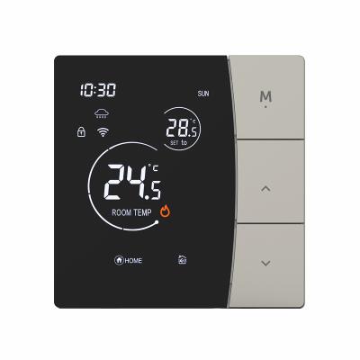 China SIXWGH Smart WiFi Thermostat for Hotel Use Tuya App Voice Control Electric Floor Heating 16A Load LCD Temperature Controller for sale