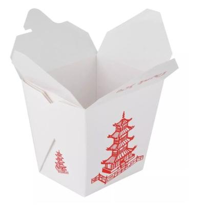 China Caixa de papel dura para viagem Tray Kraft Food Noodle Box do retângulo descartável à venda