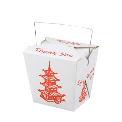 China Caixa de papel dura para viagem Tray Kraft Food Noodle Box do retângulo descartável à venda