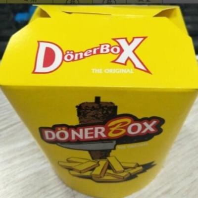 China Caixa de papel dura para viagem Tray Kraft Food Noodle Box do retângulo descartável à venda