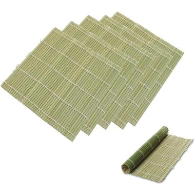 Cina Rotolamento di bambù Mat Heat Resistant dei sushi naturali verdi di 24cm 27cm in vendita