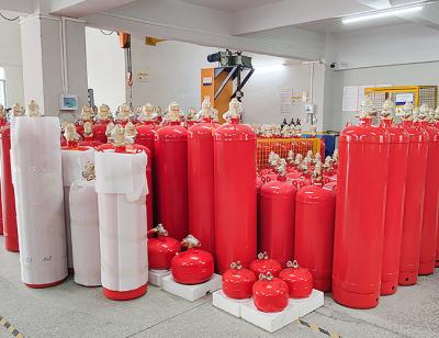 China Fm 200 Agent Empty Fire Fighting Fire Extinguisher Cylinders 40kg To 150kg for sale