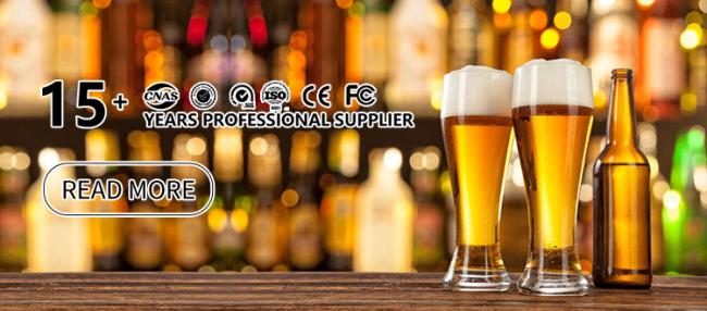 High Quality 650ml 1000ml Amber Transparent Glass Beer Bottle with Crown Cap