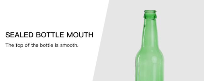 Custom Logo 28mm Neck 1L Transparent Round Empty Flint Cute Botella De Vidrio Beer Bottle