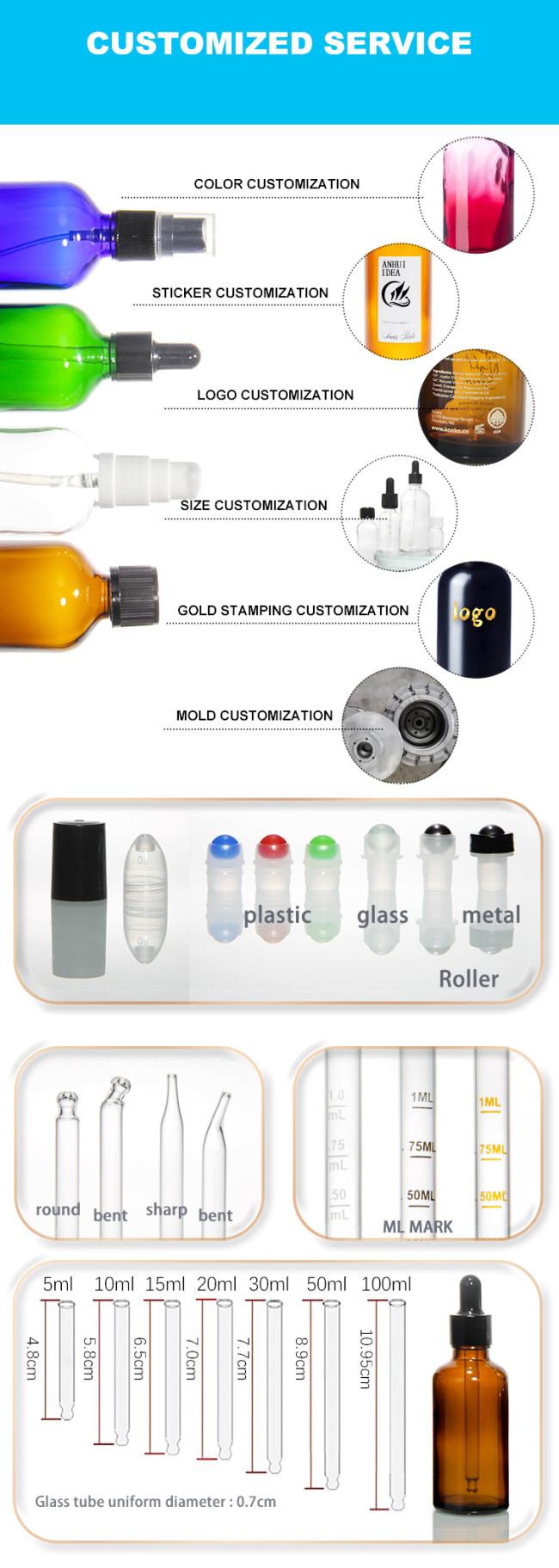 Factory Wholesale Essential Oil Bottle 15ml20ml30ml Dropper Bottle Cosmetic Sub-Packing Glass Bottle