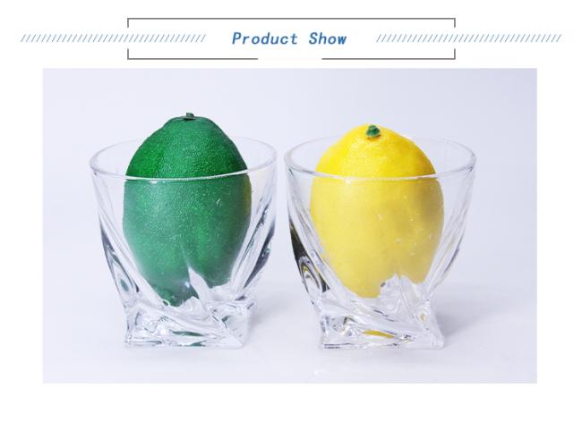 Unique Shaped Glass Cup for Whiskey 250ml 8 Oz Whisky Glasses