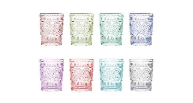 Embossed Crystal Sun Flower Shape Coffee Water Glasses