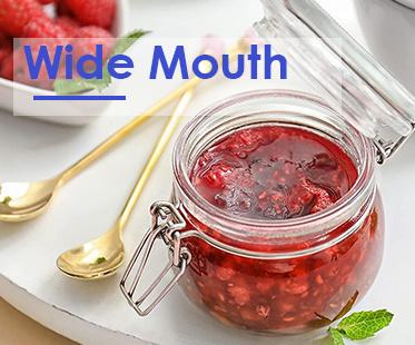 Food Grade Sealed Jam Glass Packing Container with Clip Lids