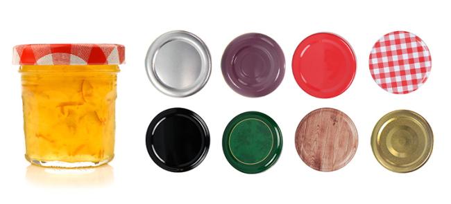 Food Grade 120 Ml 240 Ml 300 Ml Square Glass Jar Jam Jars with Metal Lid