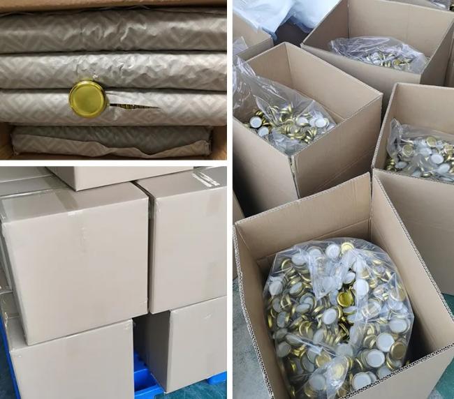 Hot Sell 82mm Packing Jar Twist off Lug Cap Metal Lug Cap for Milk Bottle